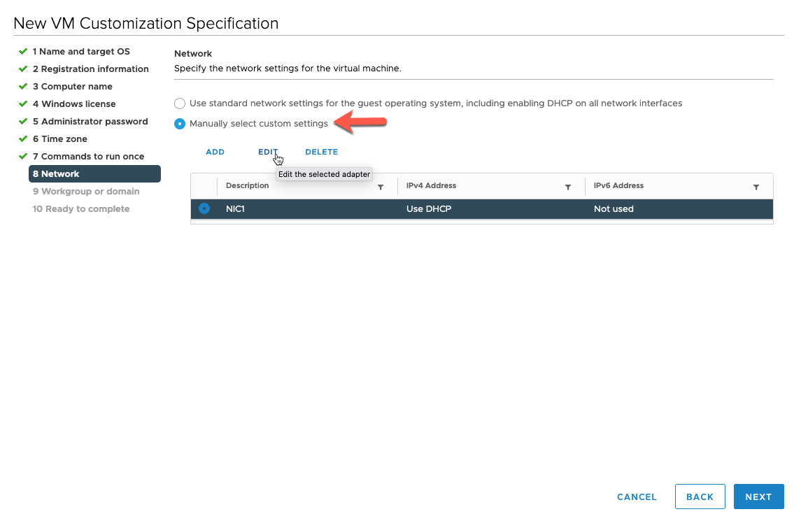 Automate VMware VMs with Customized Specifications – Hybrid Data Center